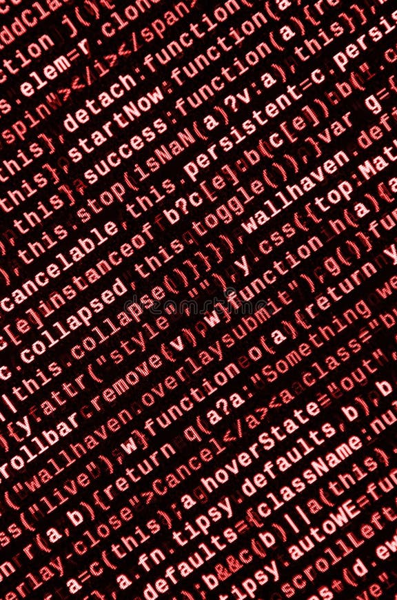 Computer Program Preview. Programming Code Typing Stock Image - Image of laptop, developer ...