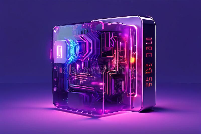 Computer Program a Stylized Image of a Computer Program with a F Stock ...