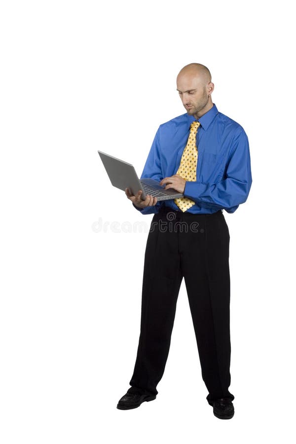 Head on computer stock photo. Image of dumb, male, mistake - 5370572