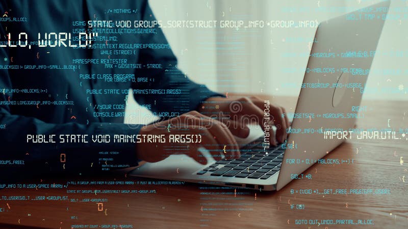 Computer Programmer Uses Capable Laptop Computer To Develop Programming ... Computer Programmer Uses Capable Laptop Computer To Develop Programming ...