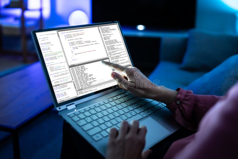 Computer Programmer Using Development Software Stock Photo - Image of ... Computer Programmer Using Development Software Stock Photo - Image of ...