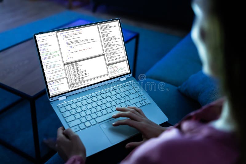 Computer Programmer Sleeping in the Office Stock Image - Image of ...