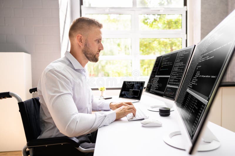 Computer Programmer Sleeping in the Office Stock Image - Image of ...