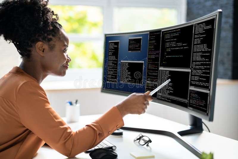 Computer Programmer Sleeping in the Office Stock Image - Image of ...