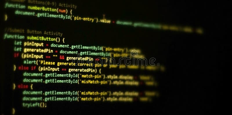 Computer Programmerend Broncodeabstract De Broncode Van Het ...