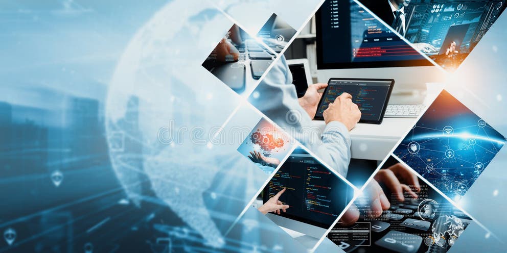 Computer Programming, Coding and AI Artificial Intelligence NLP Data Development Stock Photo ...