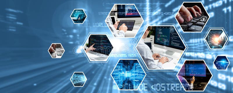 Computer Programming Coding And Ai Artificial Intelligence Nlp Data Development Stock Image