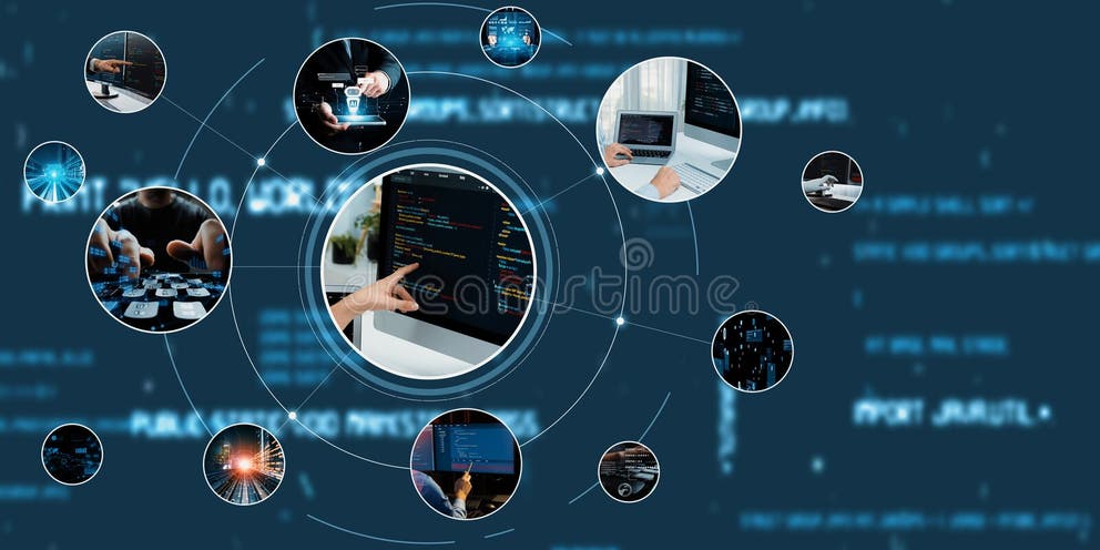 Computer Programming, Coding and AI Artificial Intelligence NLP Data Development Stock Image ...