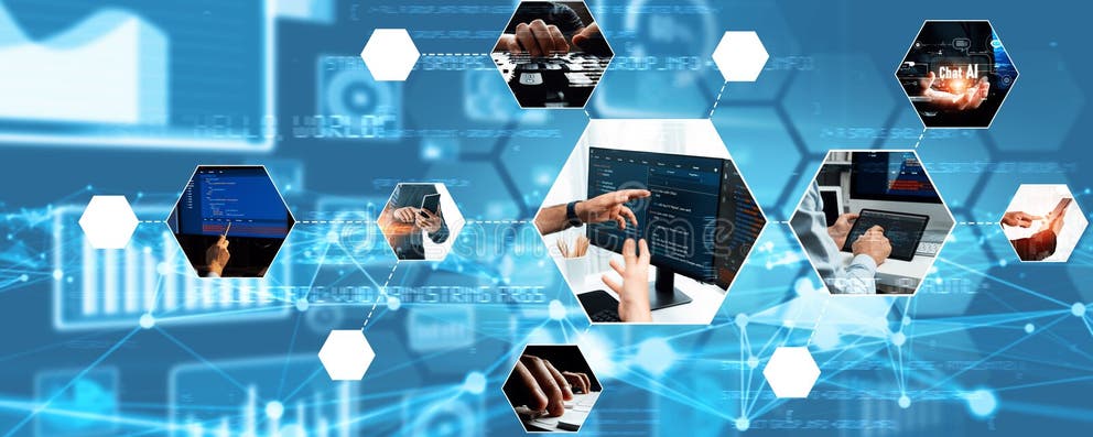 Computer Programming, Coding and AI Artificial Intelligence NLP Data Development Stock Photo ...