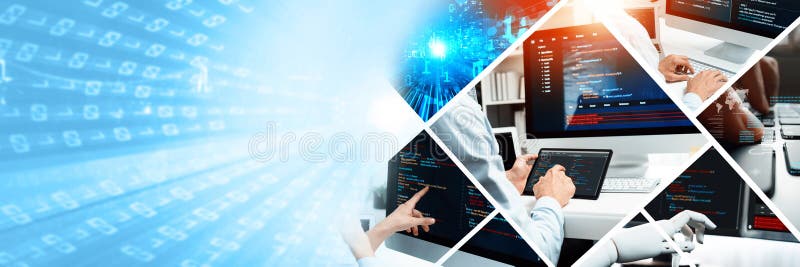 Computer Programming, Coding and AI Artificial Intelligence NLP Data Development Stock Photo ...