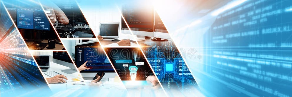 Computer Programming, Coding and AI Artificial Intelligence NLP Data Development Stock Photo ...