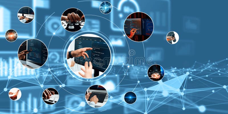 Computer Programming Coding And Ai Artificial Intelligence Nlp Data Development Stock Image