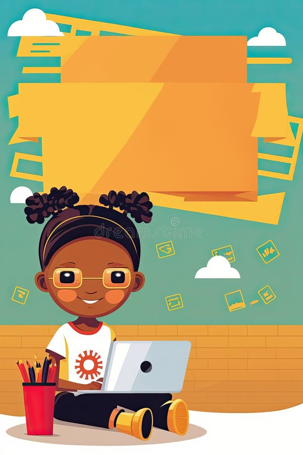 Computer Programming Coding Classes for Kid Banner with Copy Space for School Poster. Stock ...