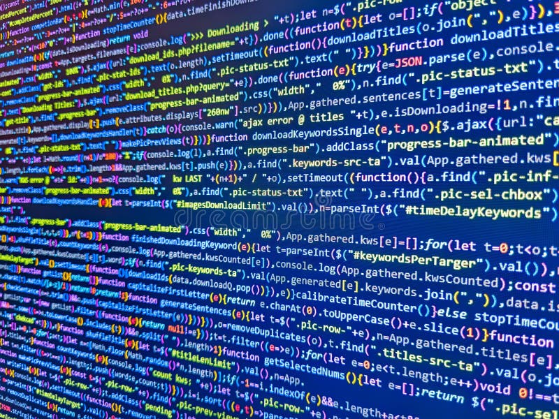 Programming Coding With Editor Colorful Themes Javascript Code In Bracket Software Modern Tech