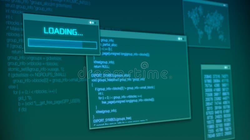 Computer Programming Concept Stock Illustration - Illustration of data ...