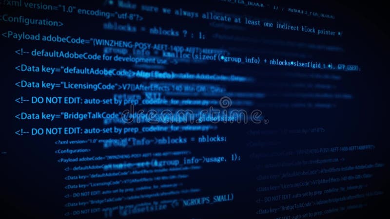 Computer Program Code Data Protection Network Security Stock Footage ...