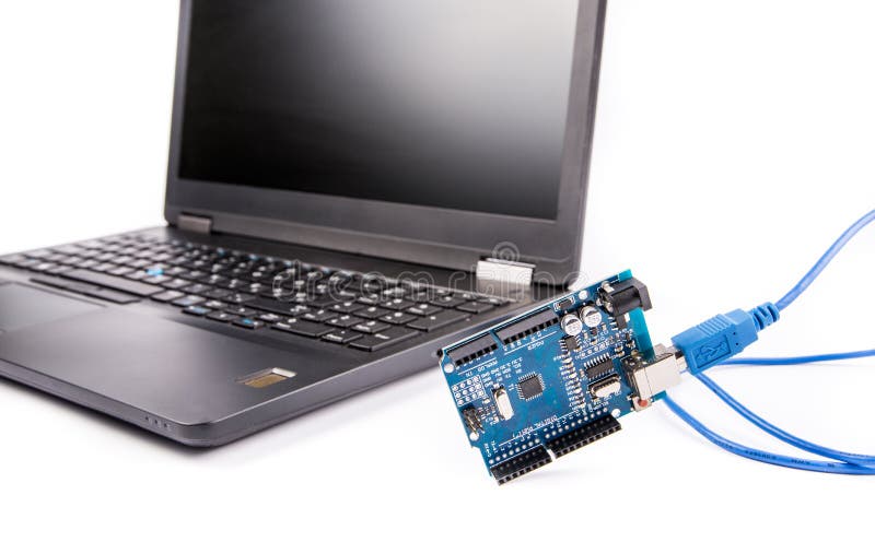 Computer Programming Microelectronics Stock Photo - Image of cable ...