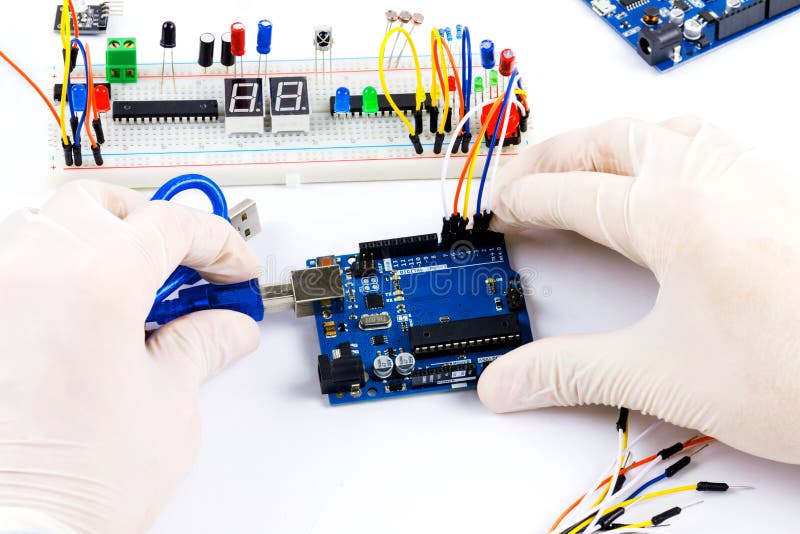 Computer Programming Microelectronics Stock Photo - Image of hardware ...