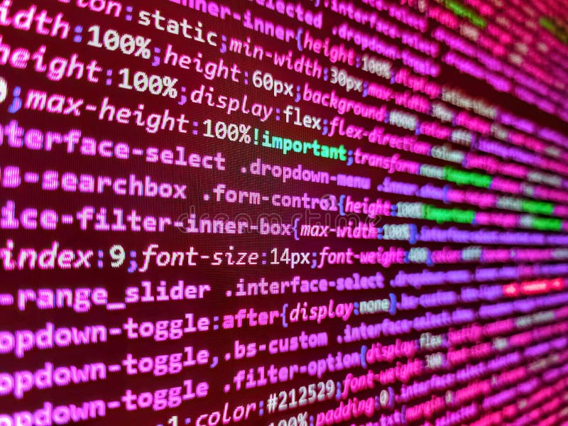 Programming Source Code Abstract Screen Of Software Developer Programing Workflow Abstract