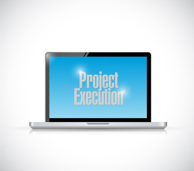 Project Execution Icon on White Stock Vector - Illustration of ... Project Execution Icon on White Stock Vector - Illustration of ...