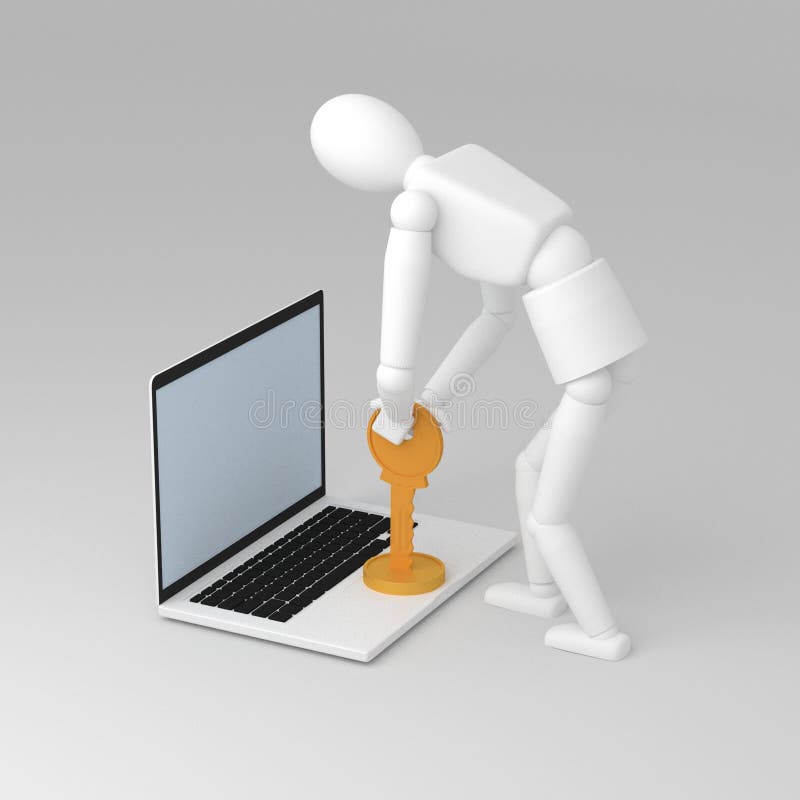 Computer room stock illustration. Illustration of earphone - 64115729