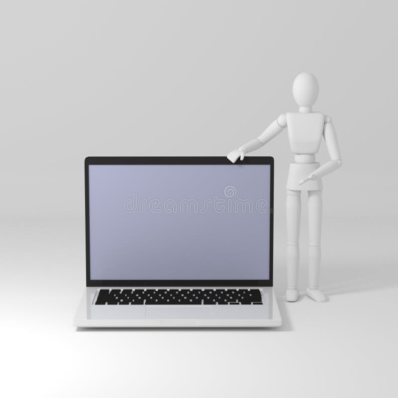 Computer puppet stock illustration. Illustration of puppet - 59801004