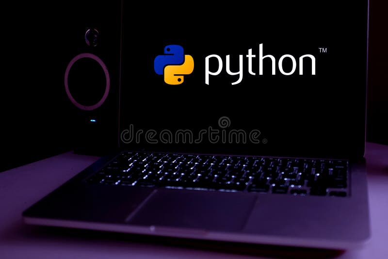 Computer with the Python Logo is an Interpreted Programming Language ... Computer with the Python Logo is an Interpreted Programming Language ...