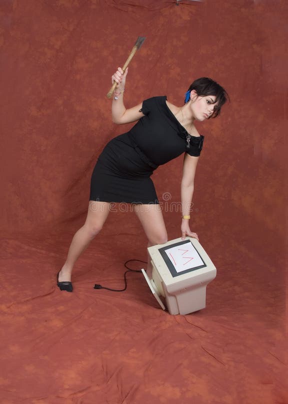 Computer rage stock image. Image of computers, pretty - 4630277