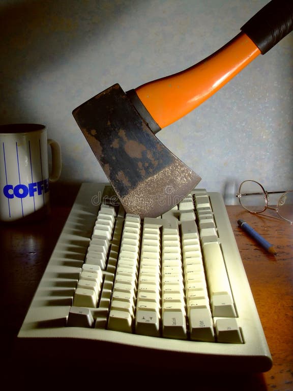 Computer Rage stock image. Image of attack, frustration - 8526231