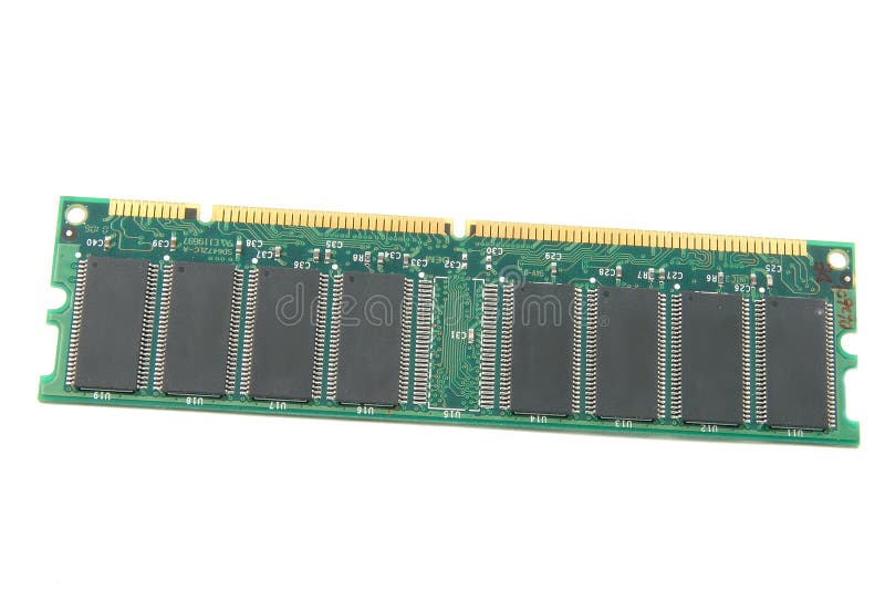 Computer Ram 4 stock image. Image of gold, white, component - 88547