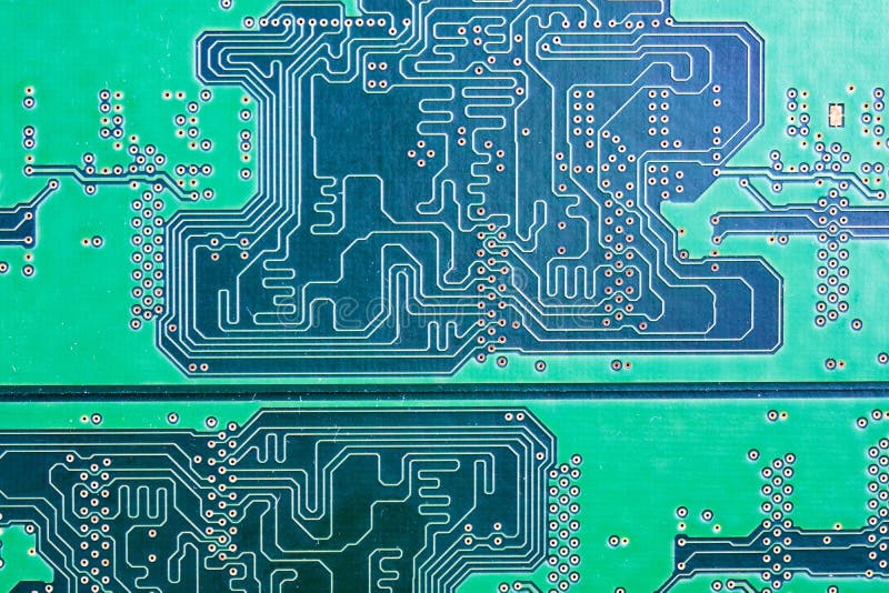 Computer RAM Chip Green Close-up Stock Photo - Image of board, chip ...