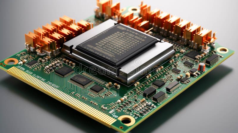 Computer RAM (Desktop) Isolated on White Stock Illustration ...