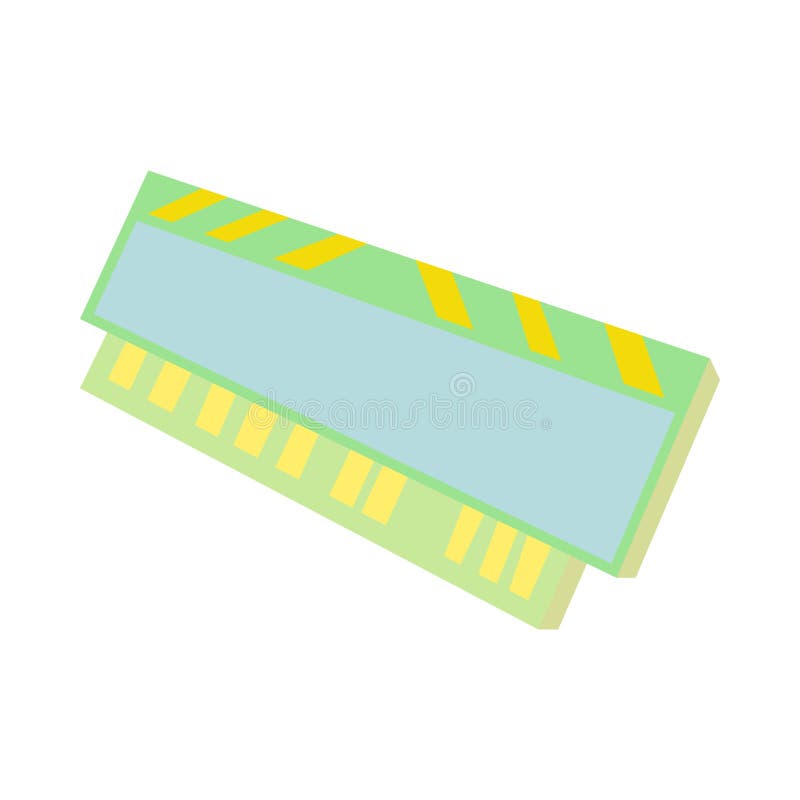 Computer Ram Icon, Cartoon Style Stock Vector - Illustration of board ...