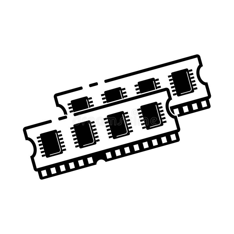 Computer RAM Icon. Vector Illustration Symbol Design Stock Vector ...