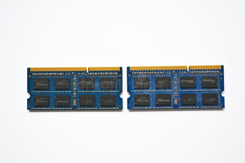 Computer RAM Modules, Isolated on a White Background. Stock Image ...