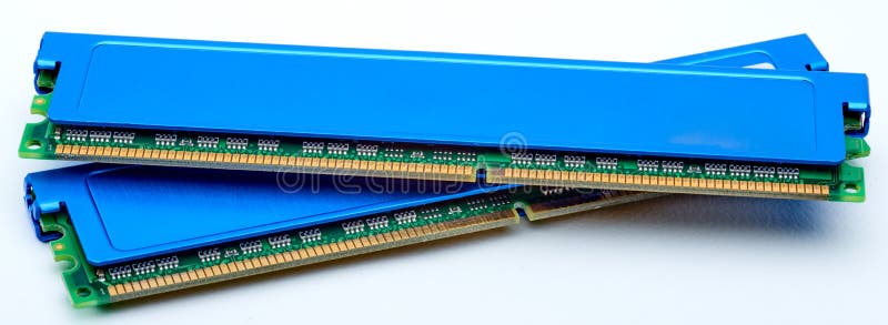 Computer RAM-Random Access Memory Modules on the White Background Stock Image - Image of chip ...