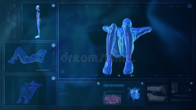 Computer X-raying Human Body Stock Video - Video of nubes, adrenaline ...