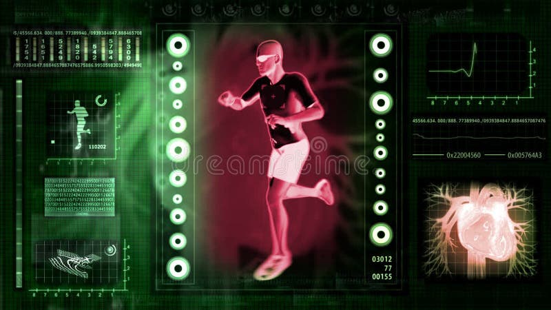 Computer X-raying Human Body Stock Video - Video of device, animation ...