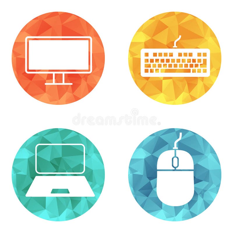 Computer related icons stock vector. Illustration of arrow - 80381601