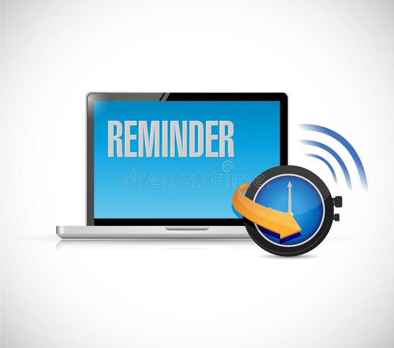 Computer Alert Warning Concept Illustration Design Stock Photo - Image ...