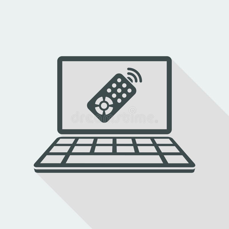 Computer Remote Control App - Vector Flat Minimal Icon Stock Vector ...