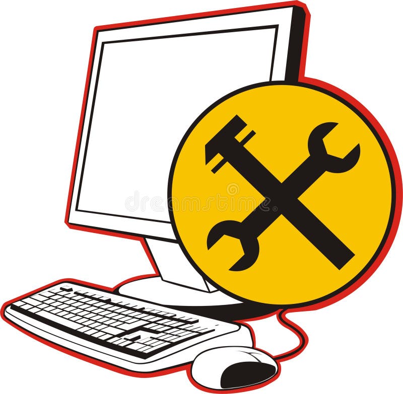 Computer repair stock vector. Illustration of assembly - 15172058