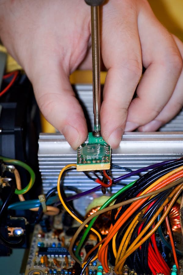 Computer Repair or Upgrade stock image. Image of computer - 19737991