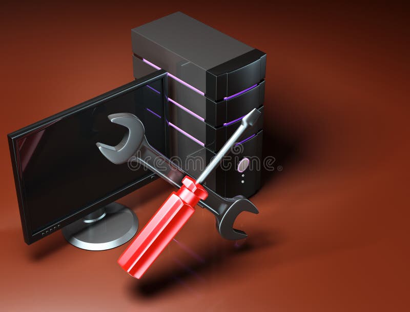 PC Repair stock illustration. Illustration of business - 18471312