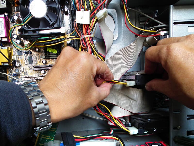 Computer Repair or Upgrade stock image. Image of computer - 19737991