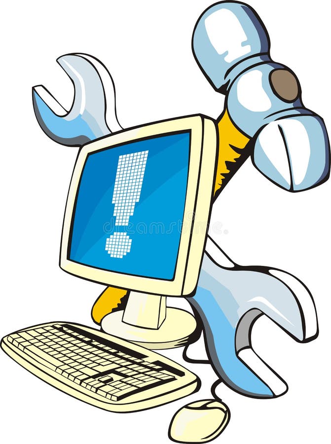 Computer repair stock vector. Illustration of vector - 22263487