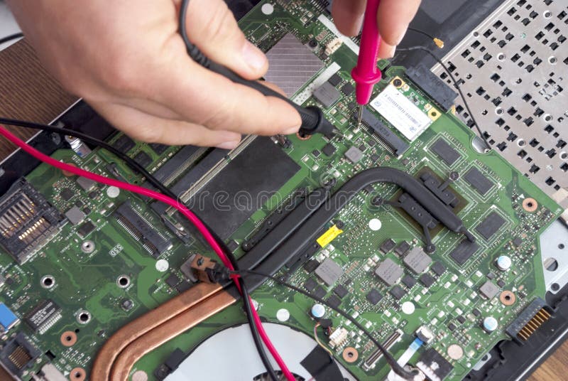 Computer repair. stock image. Image of technician, view - 83136333