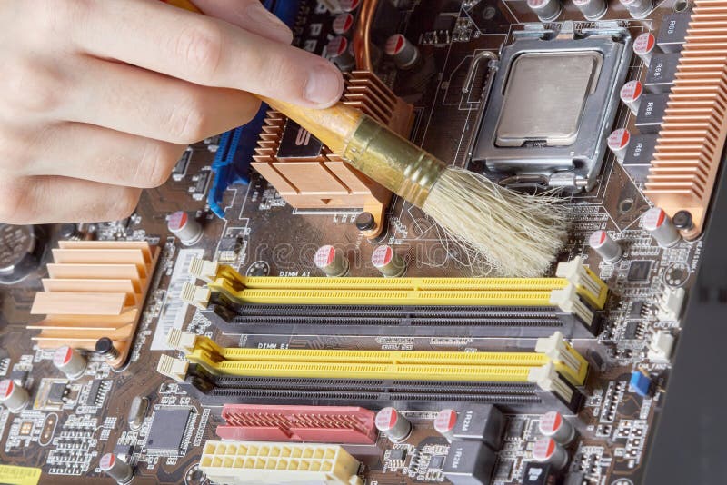 PC Components in Dust. the Chassis Cooling Fan and the CPU Fan are ...