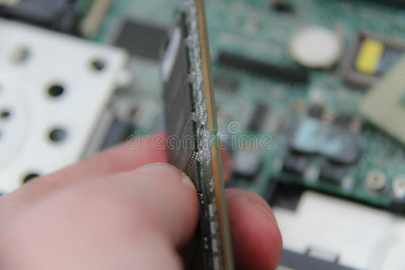 Computer Repair Concept Close-up View. Computer Service Stock Image ...