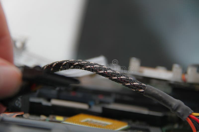 Computer Repair Concept Close-up View. Computer Service Stock Image ...